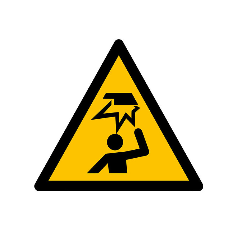 Pictogramme danger Obstacles en hauteur iso 7010 pictogramme