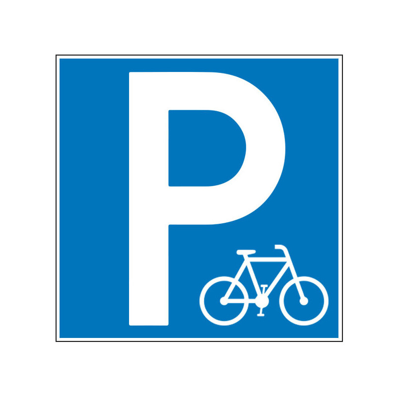 Pictogramme d'information Parking vélo iso 7010 pictogramme