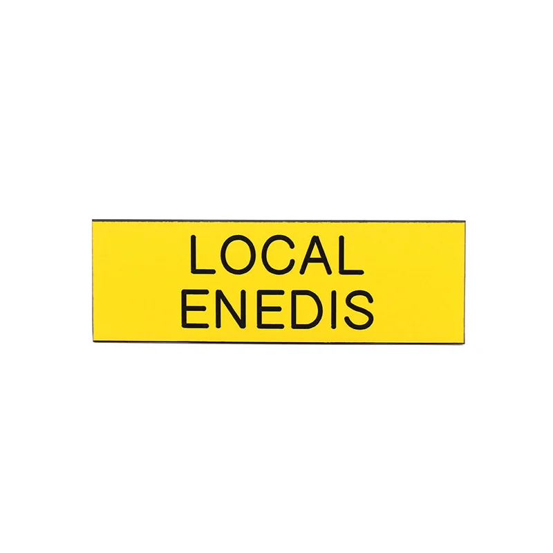 Plaque de porte LOCAL ENEDIS
