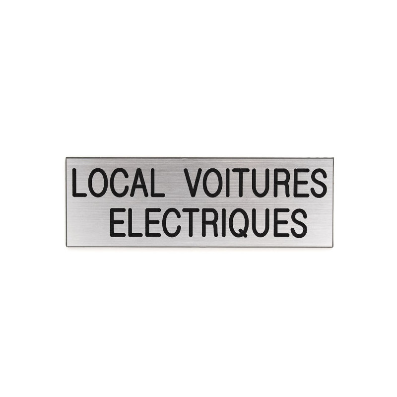 Plaque de porte LOCAL VOITURE ELECTRIQUE