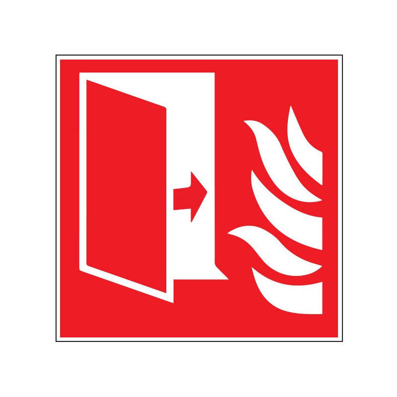 Pictogramme incendie Porte coupe-feu F007 iso 7010 pictogramme