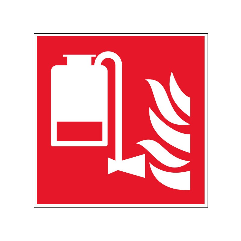 Pictogramme incendie Unité portable d'application de mousse F010 iso ...
