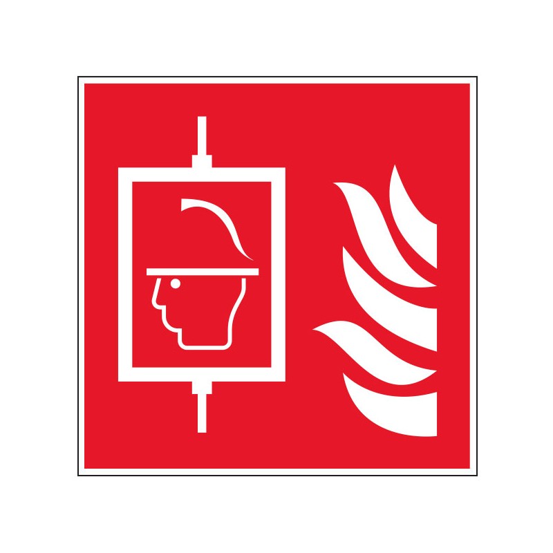 Pictogramme incendie Ascenseur Sapeur Pompier F017 iso 7010 pictogramme