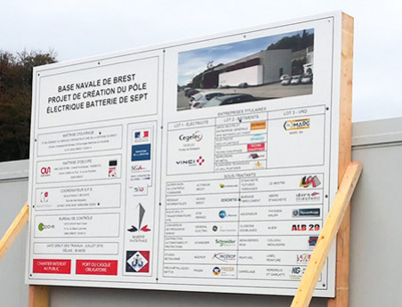 Panneau de chantier, les obligations d'affichage pour un chantier.